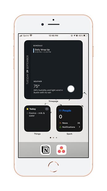 iOS 14 Home screen Setup — Productivity + Minimalism edition | by ...