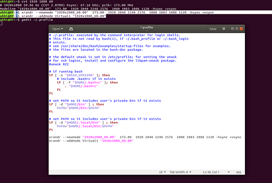 Add/Change/Set the custom resolution of your display using xrandr on Ubuntu 18.04 — {In a minute ...