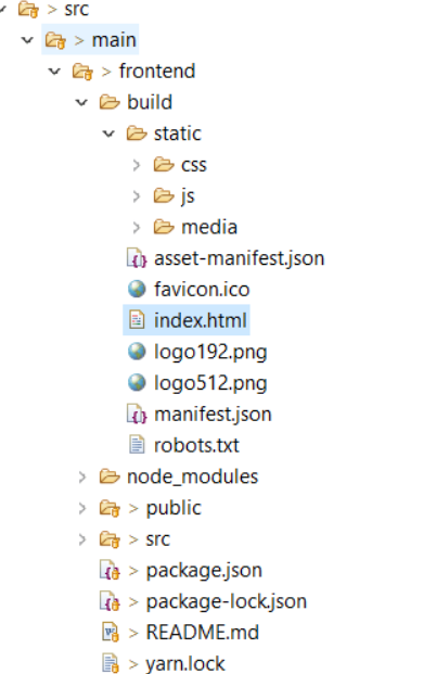 Run React and SpringBoot on same port|Package react with spring ...