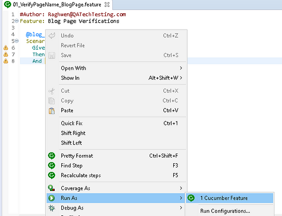 Web Automation With Selenium Cucumber Maven And Testng