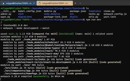 How to Integrate React and Django framework, in a simpler way. | by ...