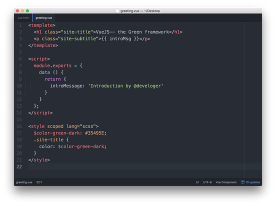 VueJS — the Green framework - Develoger
