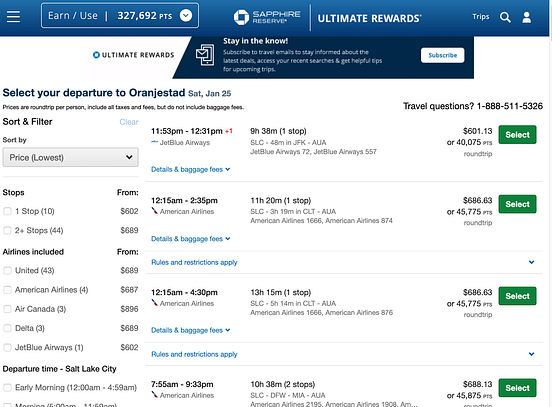 Step by Step guide to booking a ticket or redeeming points through the Chase Ultimate Rewards ...