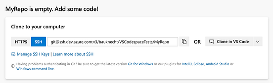 How to use Visual Studio Codespaces with Azure DevOps and SSH authentication | by Philipp ...
