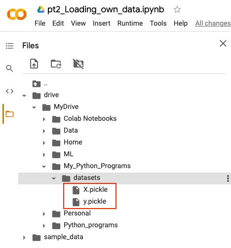 Properly pickle out to a path in Python when using Google Colab | by ...