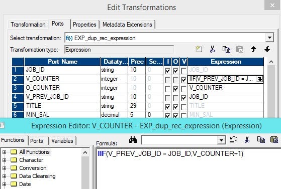 How to remove duplicate records using Expression in Informatica Power Center | by Kvt | Medium