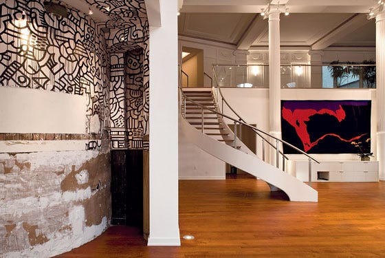 A hidden Keith Haring mural in a Tribeca loft with a murky past | by ...