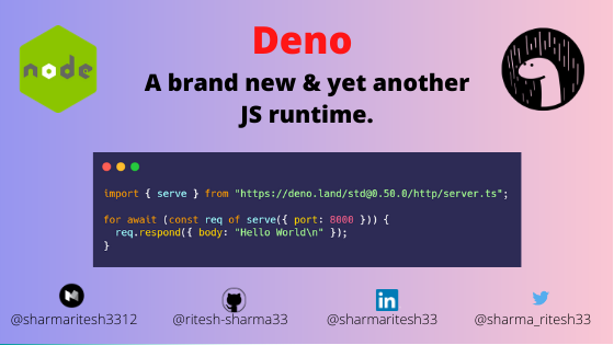 Deno: Yet another JavaScript runtime