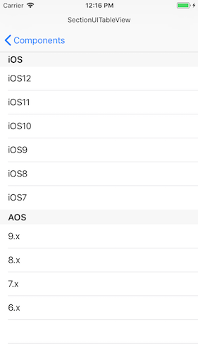 iOS UIKit in Swift 4 : Make a sectioned UITableView | by calmone | Medium