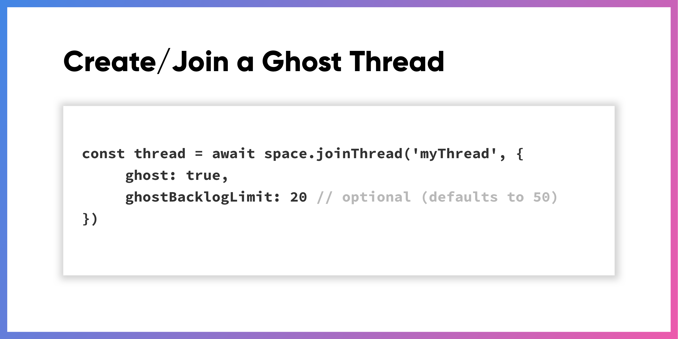 Introducing, 3Box Ghost Threads API | by 3Box Labs | 3Box Labs | Medium