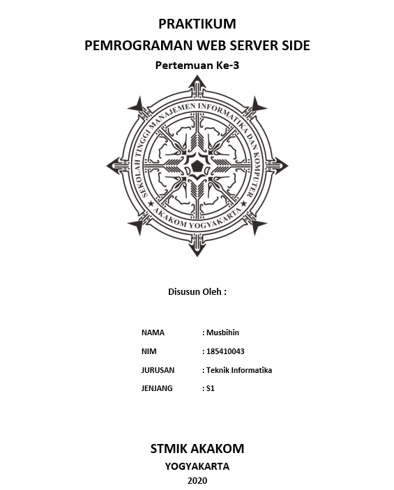 PEMROGRAMAN WEB SERVER SIDE. Praktikum Pertemuan ke-3 | by Imchamelon ...