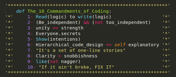The 10 Commandments Of Coding Programming Is Constantly Growing With… By Anas Al Masri