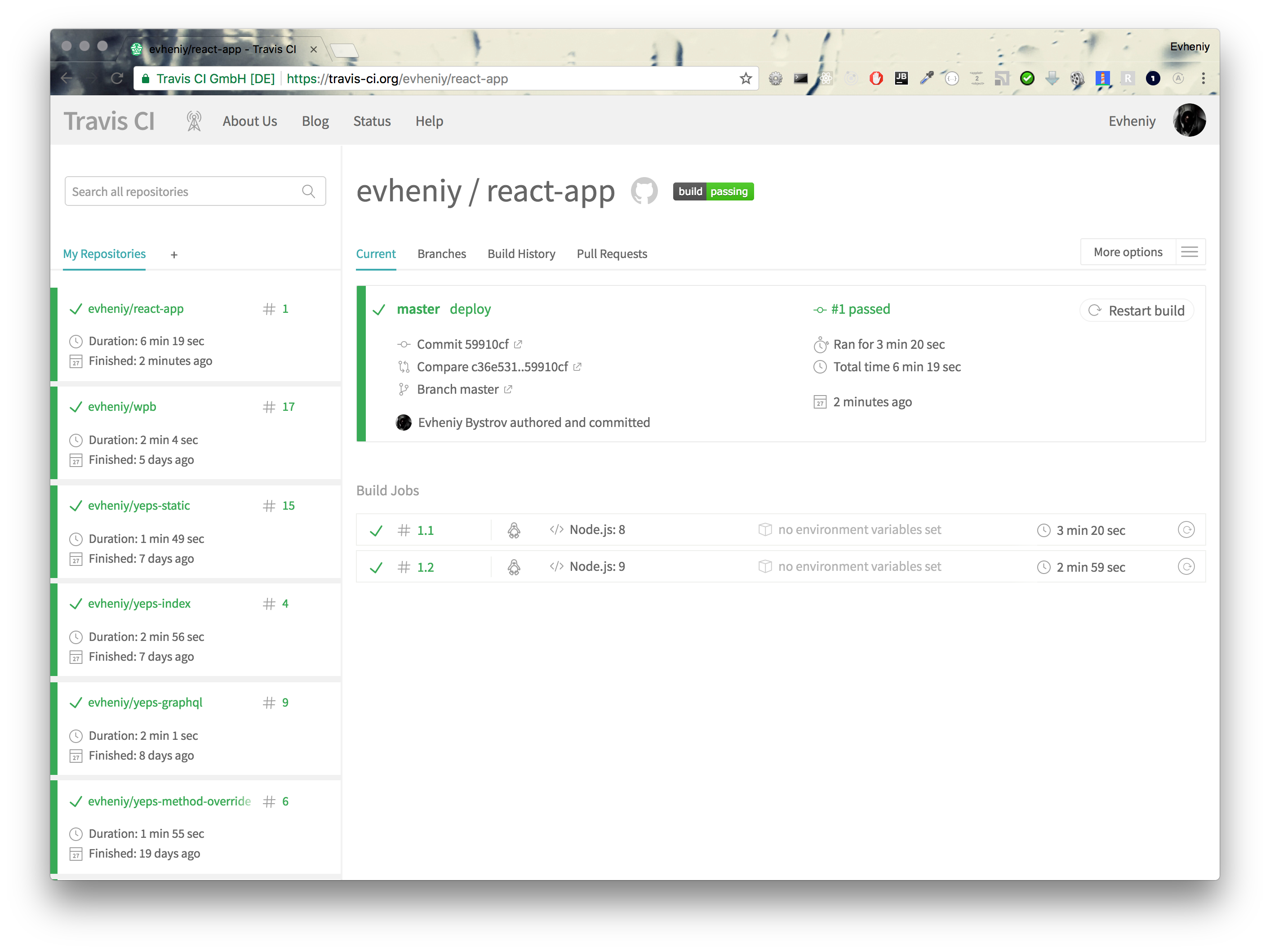 Continuous delivery of react app with Jenkins and Docker
