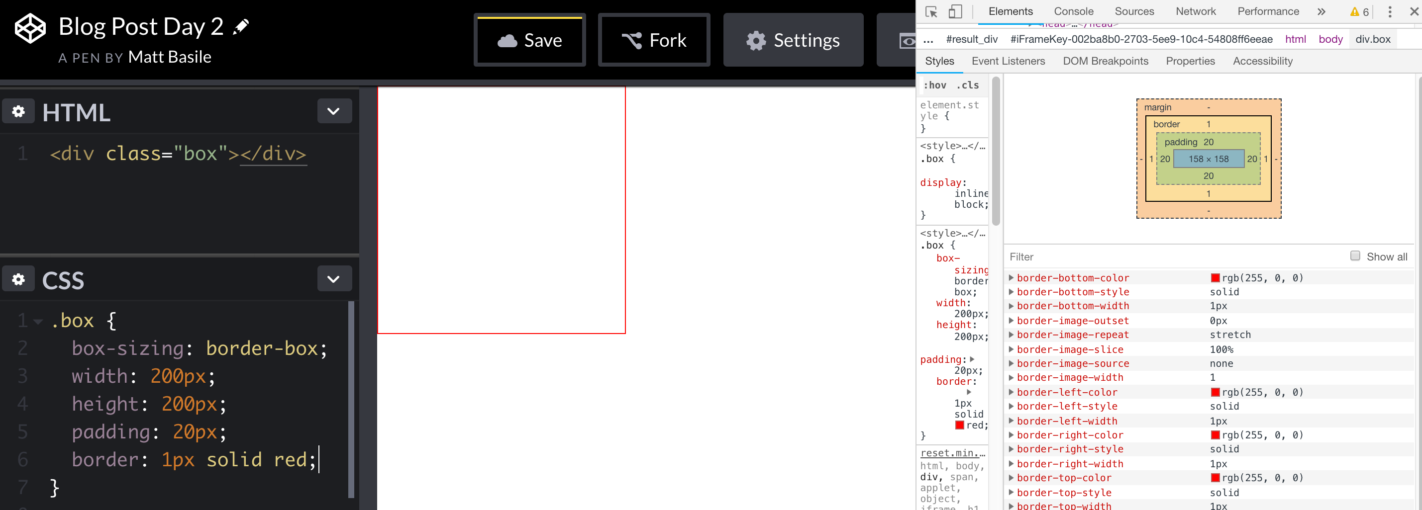 CSS Box Model, Display Properties and CSS Resets. | by Matt Basile ...