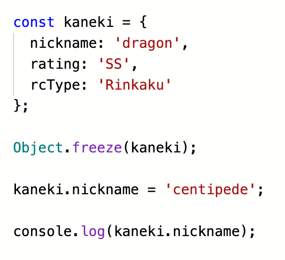 Object methods that help: Object.freeze() | by Jordan Rivera | Medium