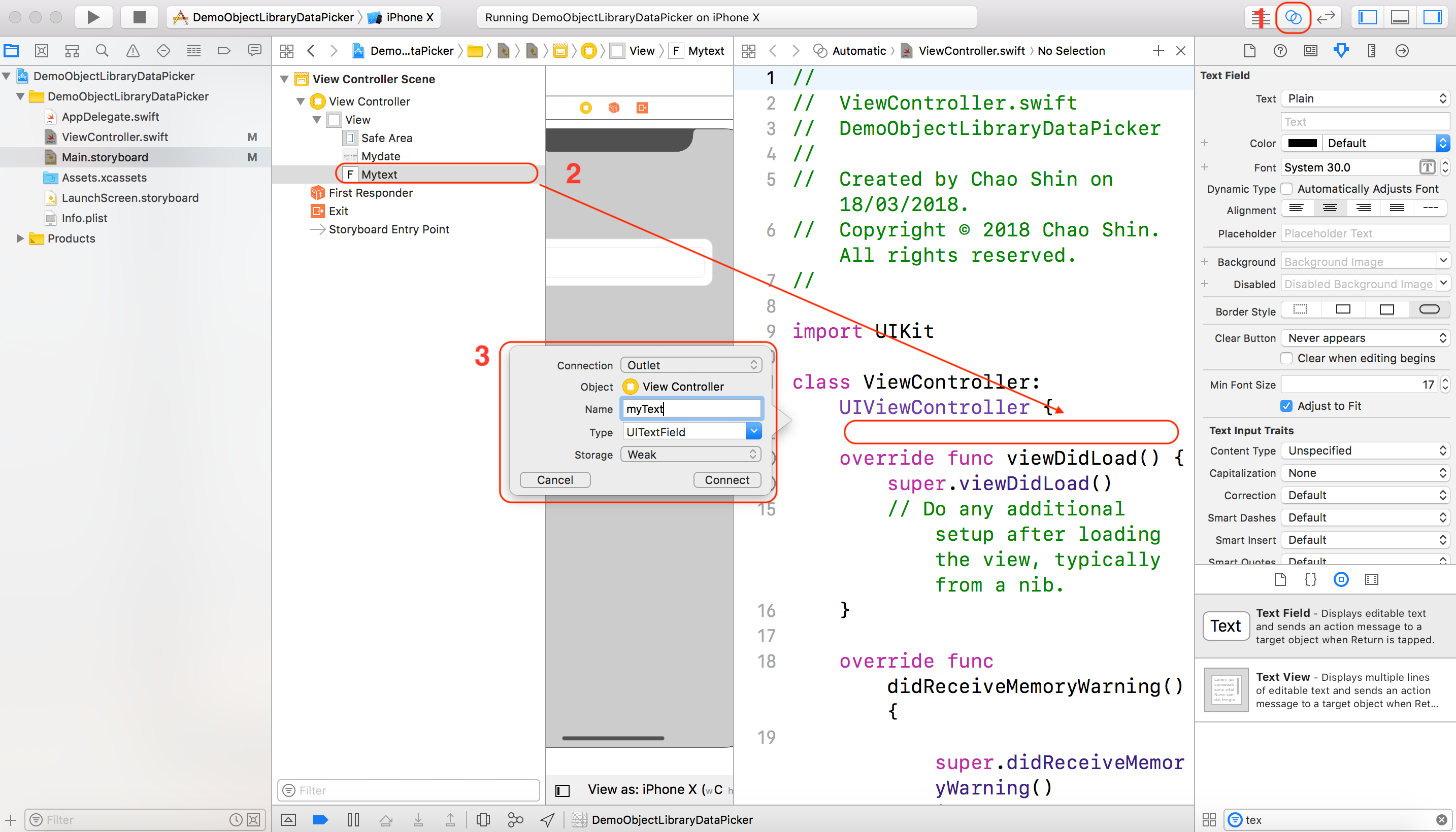 『簡易說明Xcode』Object Library的Date Picker | by Shin Chao | 彼得潘的 Swift iOS ...