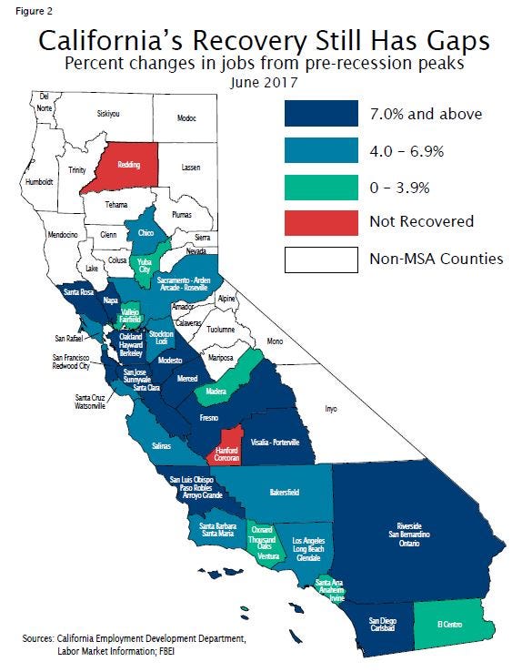 California Job Tracker — August. By Dr. Lynn Reaser, Ph.D., CBE | by ...