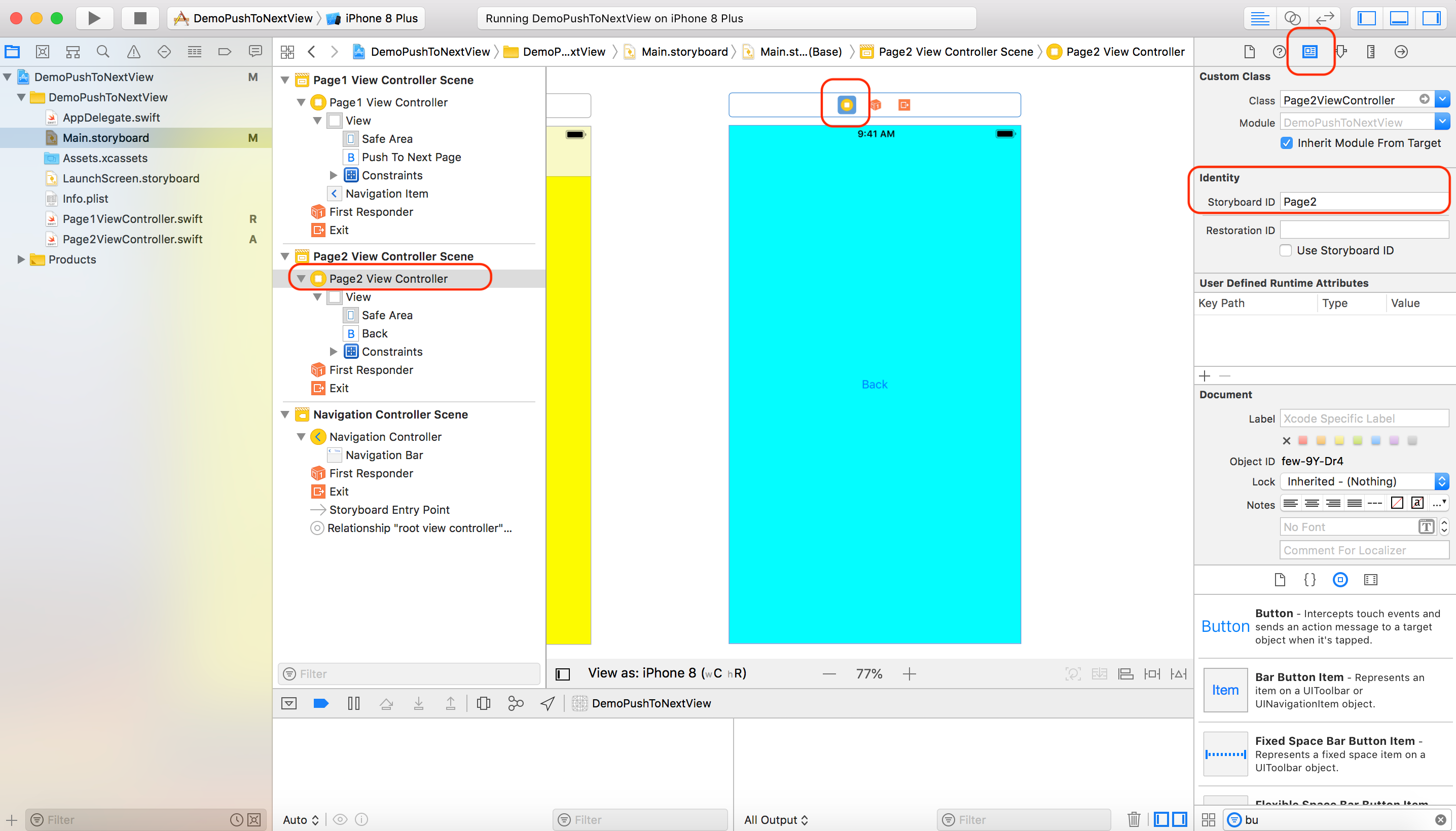『簡易說明Xcode』顯示下一個畫面方法（由程式觸發的方式 — push） | by Shin Chao | 彼得潘的 Swift iOS App 開發教室 | Medium