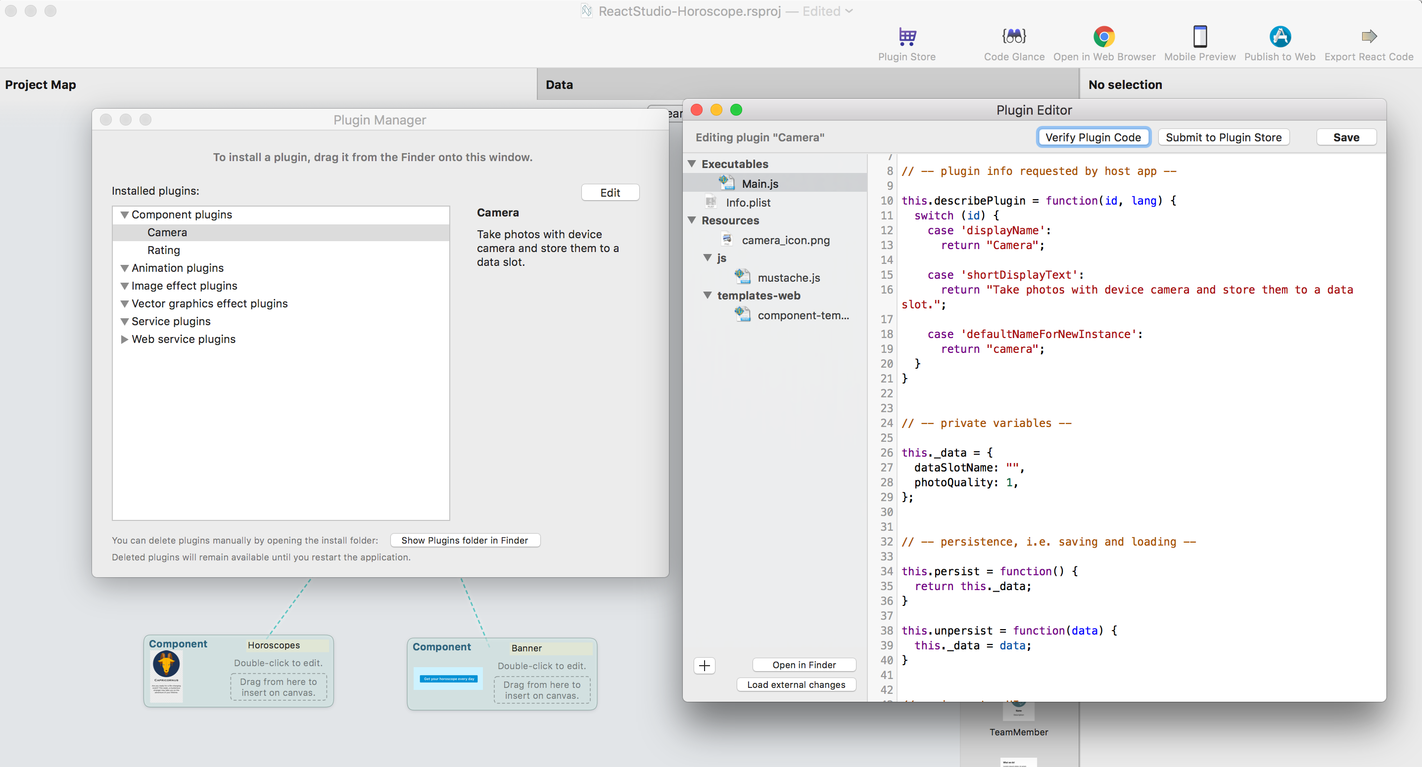 React Studio 1.2: Version control, Plugin Editor & Store, 3D previews ...