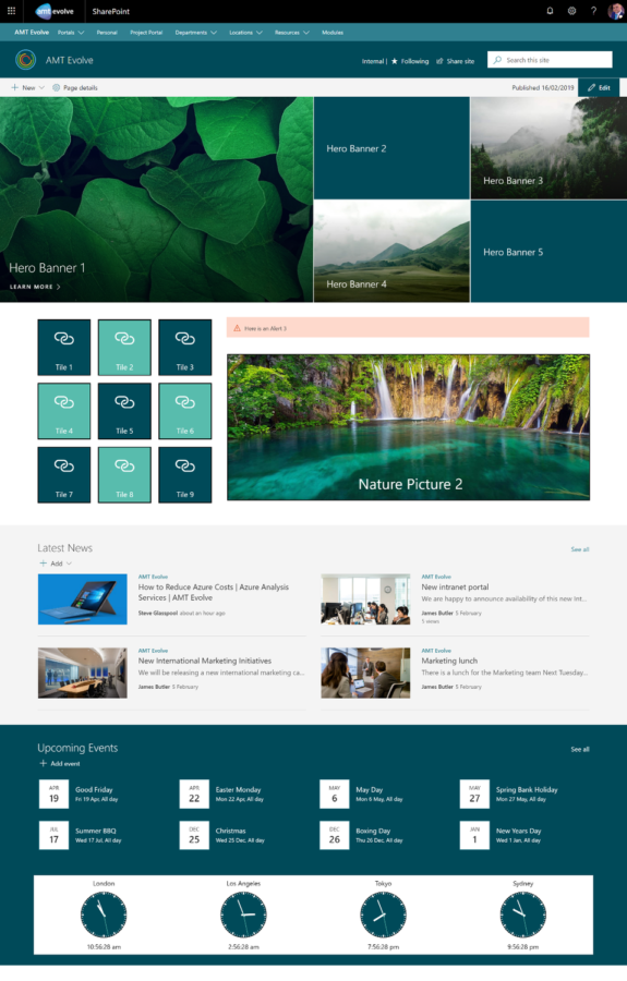 SharePoint Modern Experience Intranets: 10 Great Features | by AMT ...