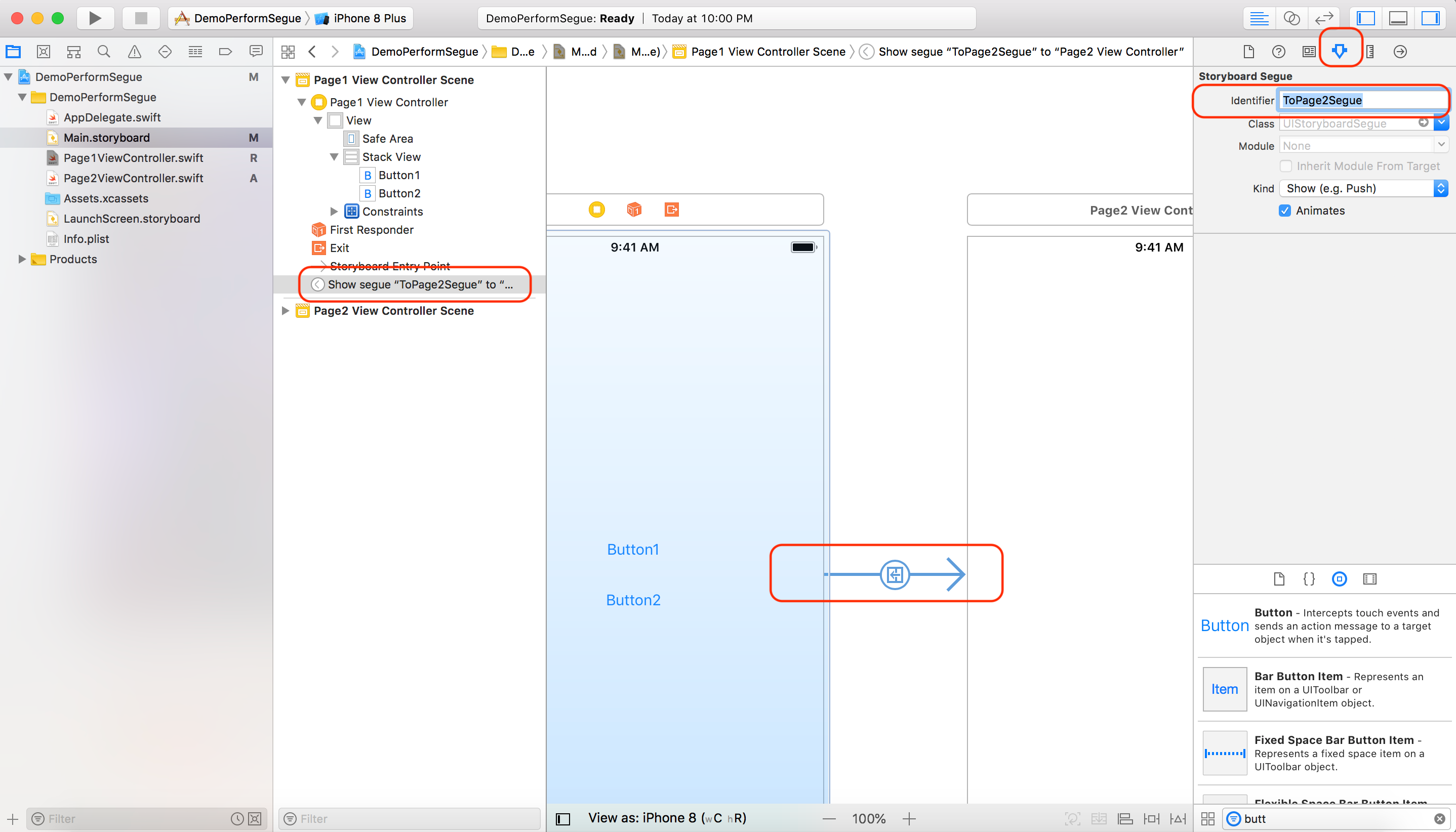 『簡易說明Xcode』顯示下一個畫面方法（由程式觸發的方式 — Segue） | by Shin Chao | 彼得潘的 Swift iOS App 開發教室 | Medium