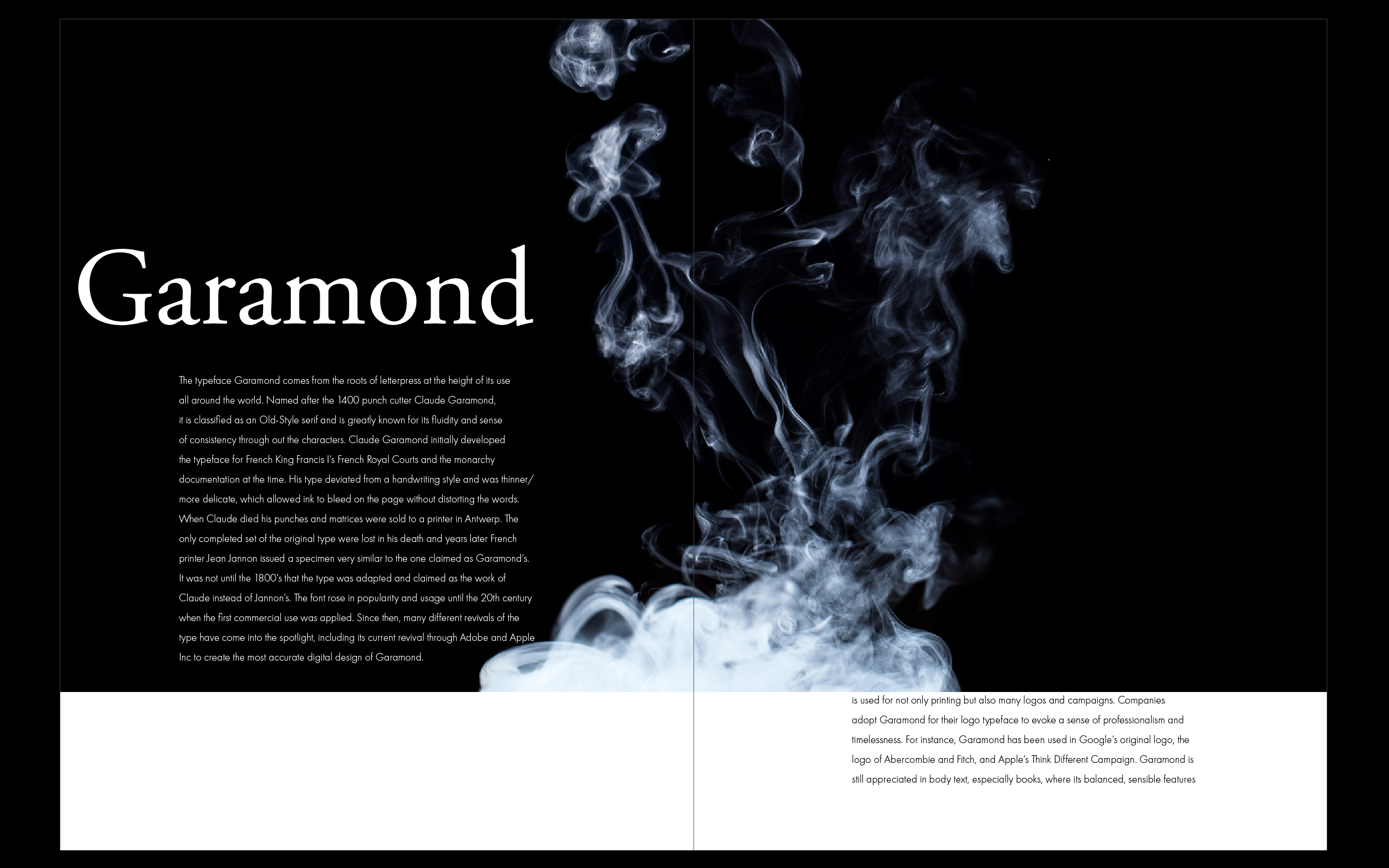 Typeface: Garamond. ABSTRACT | by Carolyn Chheath | Medium