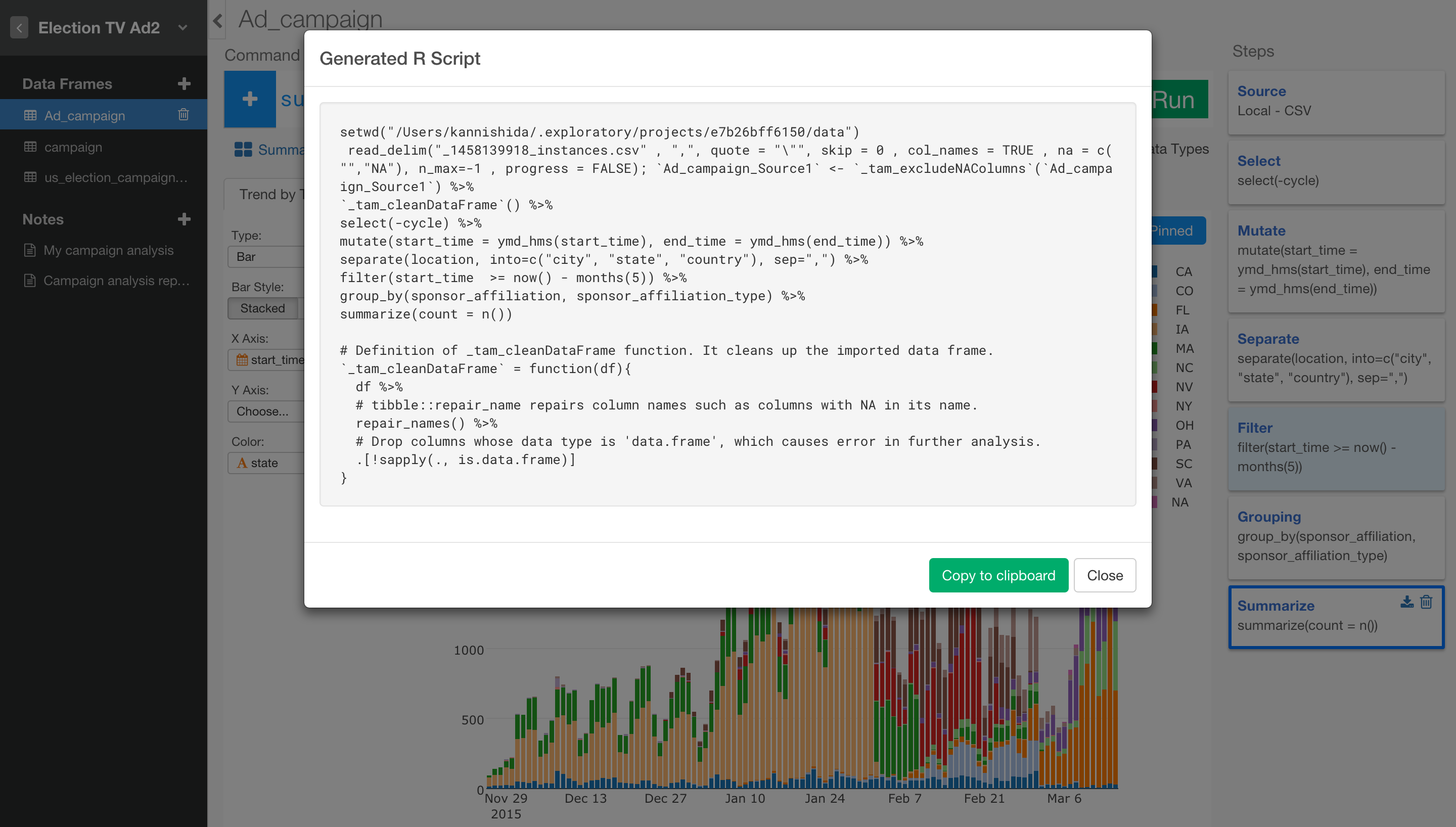 Introducing Exploratory Desktop — UI for R | by Kan Nishida | learn data science