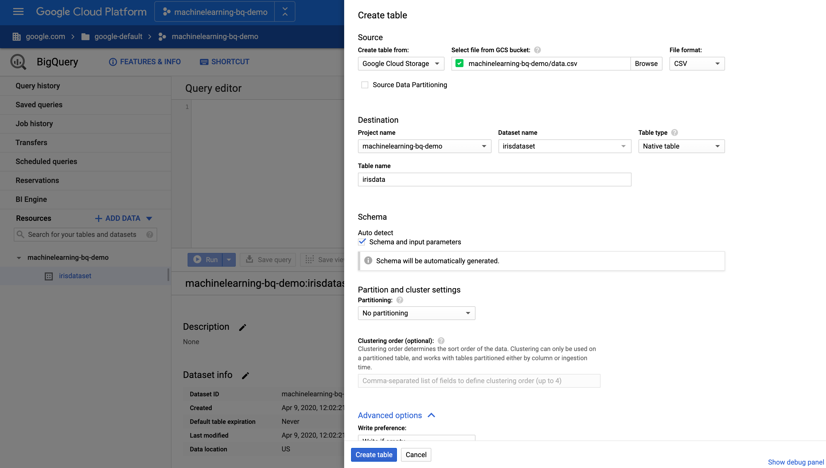 Introduction to Machine Learning in Google BigQuery