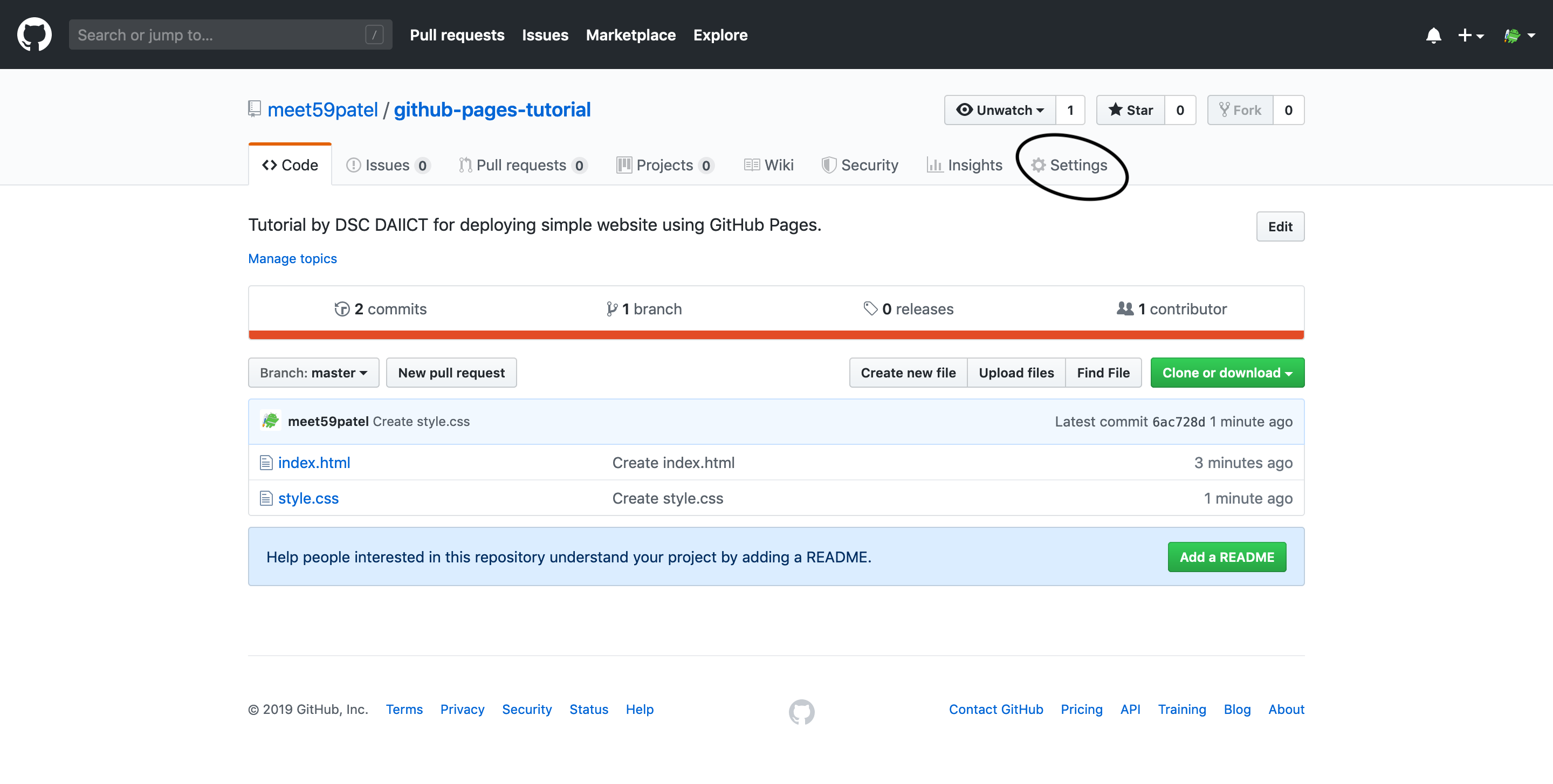 Deploying Simple website using GitHub Pages [Beginner] | by Meet Patel | Code Dementia | Medium