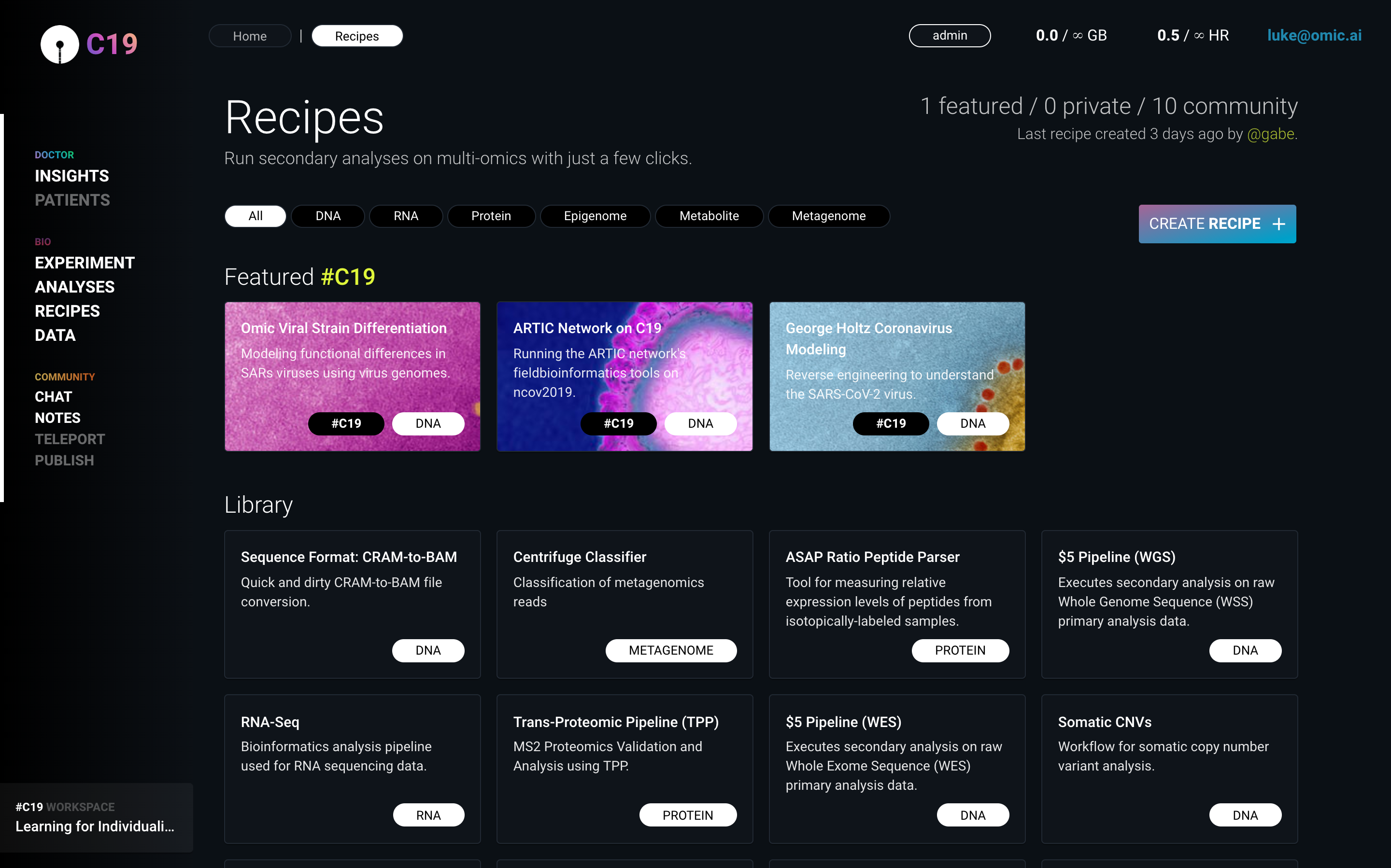 Omic is Launching C19.ai to Shortcut COVID-19 with AI | by Gabe Richman | C19.ai | Medium