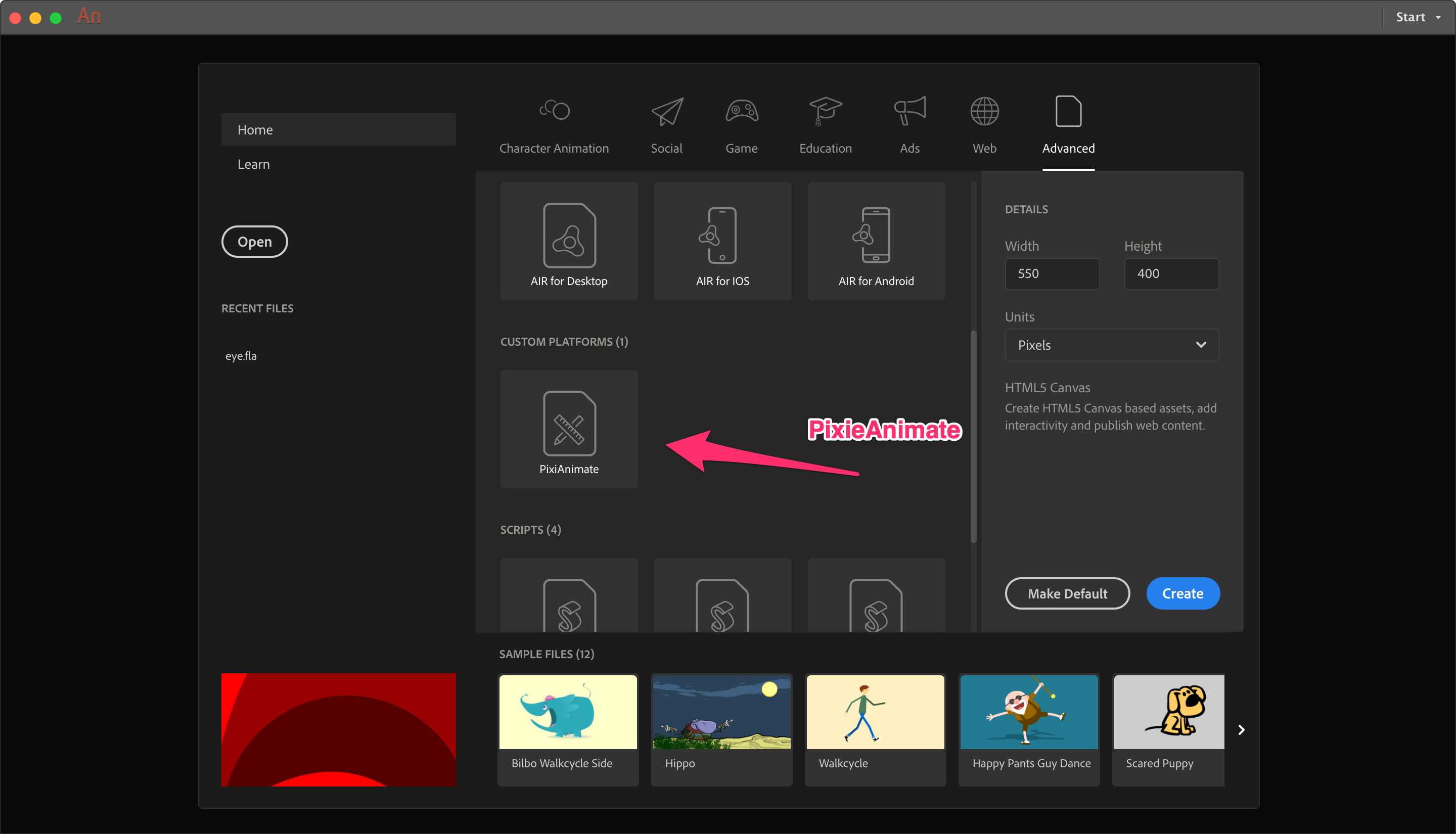 robokit: Using Adobe Animate and the PixiAnimate Extension to create ...