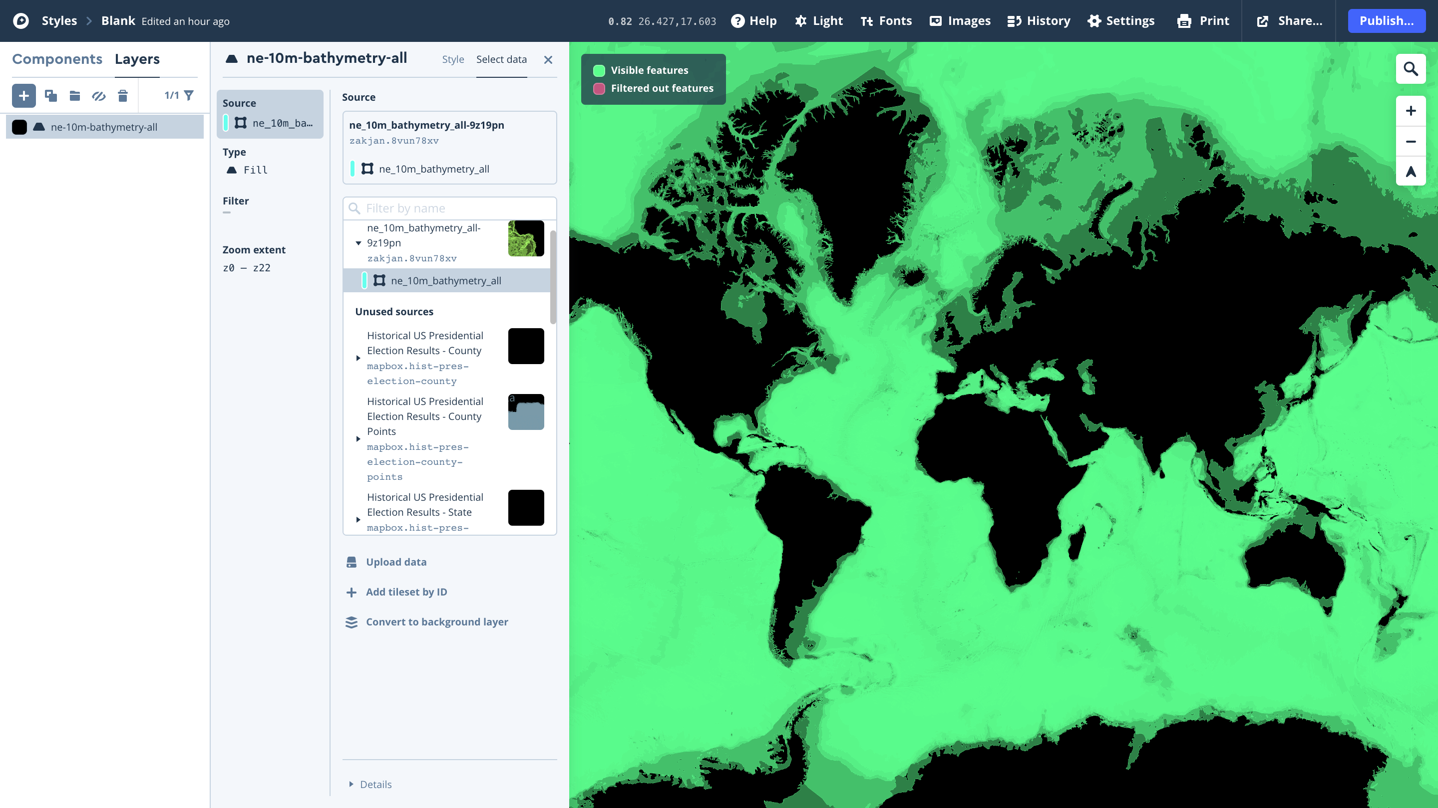 Styling Ocean Depth Data in Mapbox Studio | by Jan Zak | Nightingale | Medium