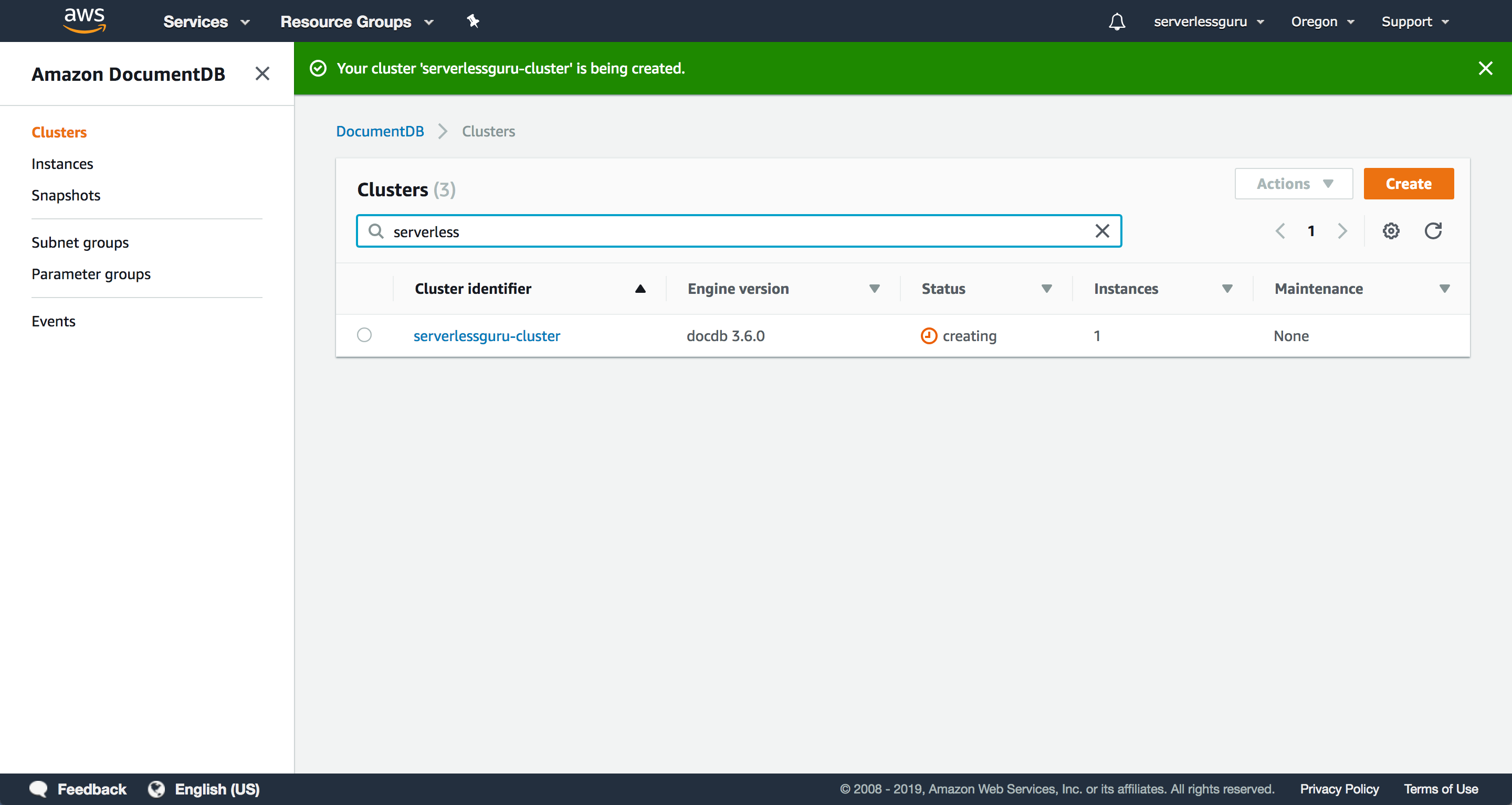 How To Use Aws Documentdb Lets Create An Aws Documentdb Cluster By Serverless Guru