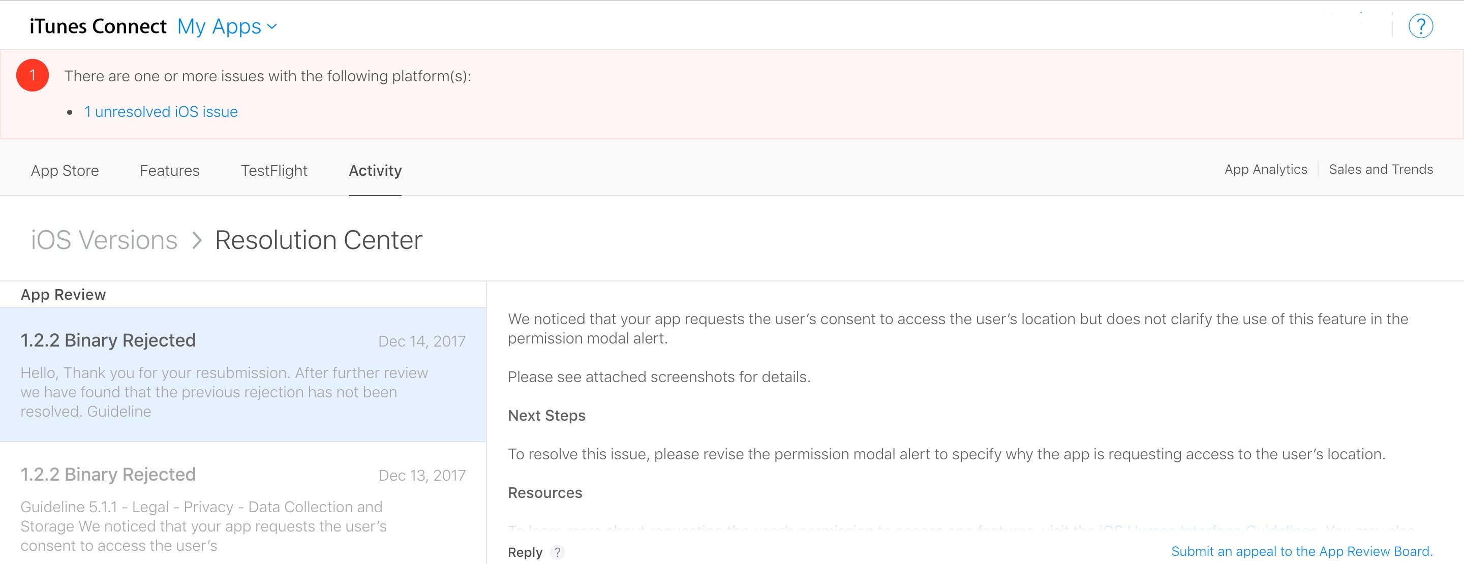 Revise the permission modal alert to specify why the app is requesting access to the users ...
