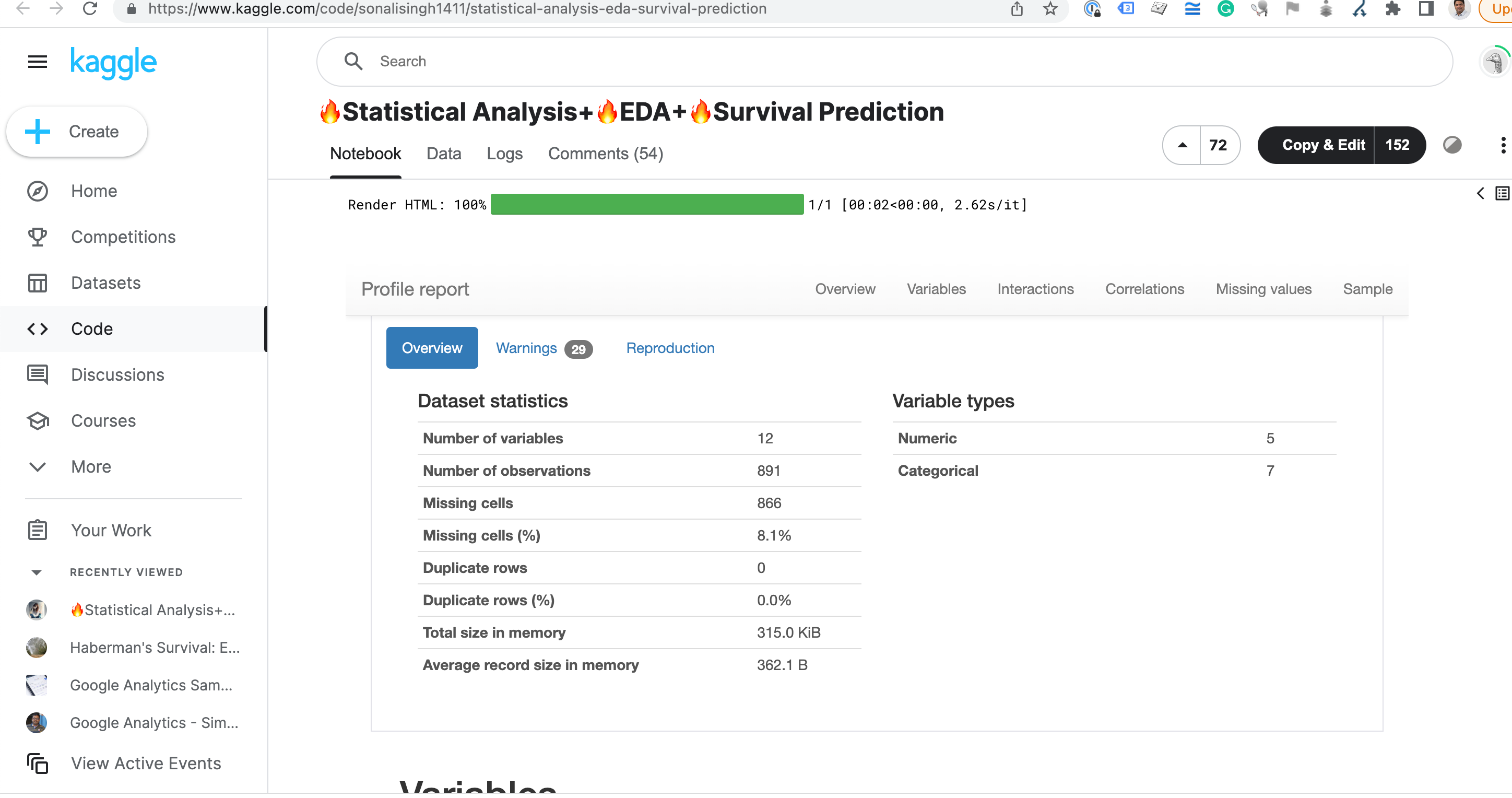 Different types of Python Data Visualization ideas from Kaggle | by ...