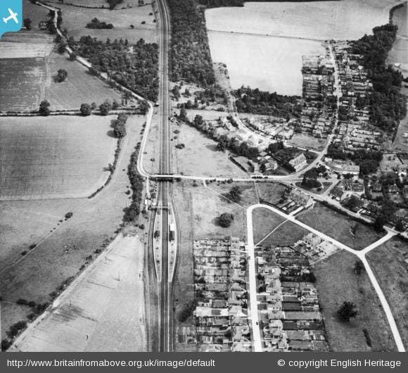 Brookmans Park from above. An aerial view of the village of… | by ...