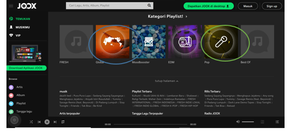 Review UI Style Guide Aplikasi Pemutar Musik Dan Radio Joox | by Alex ...