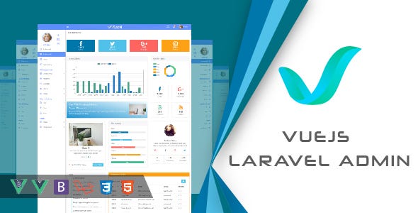 VueJS Laravel Admin Template. VueJs Admin Template is based on VueJS ...