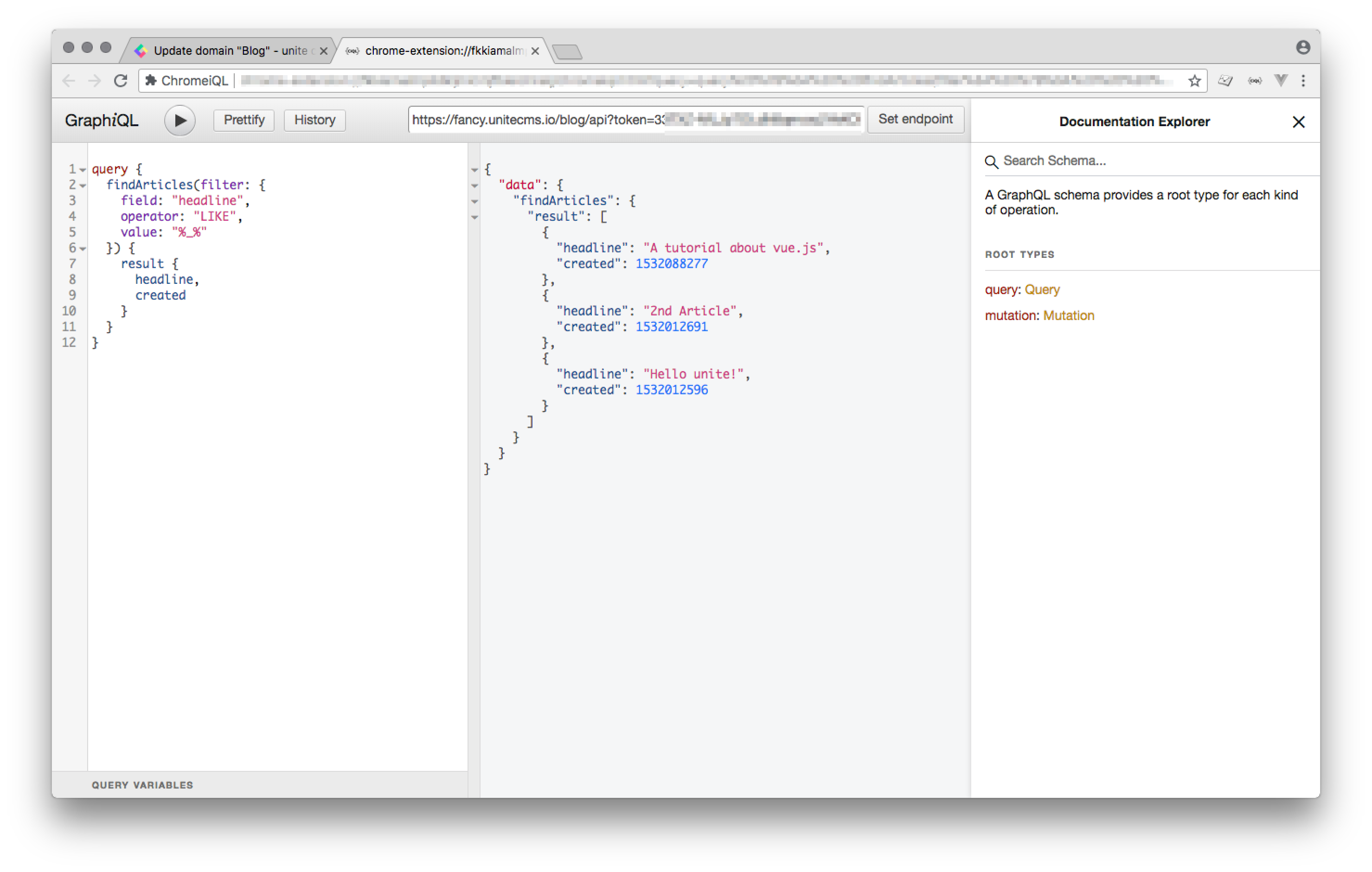 Tutorial: Create a blog using unite cms + vue.js | by Franz Wilding | unite cms | Medium
