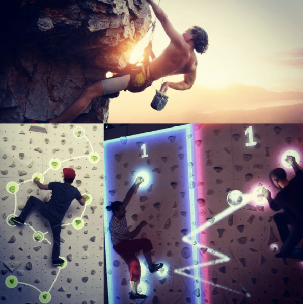 Ever played games 🎮 while rock climbing? Now you can with the Augmented ...