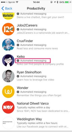 Facebook Messenger’s Discover Tab first look | by Hitoshi Kawanabe | Medium