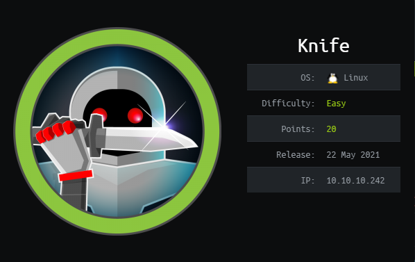 HackTheBox Writeup: Knife. This was an easy-difficulty Linux box… | by ...