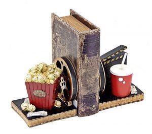 Popcorn Soda Movie Reel Movie Ticket Decorative Bookends | by Jenny ...