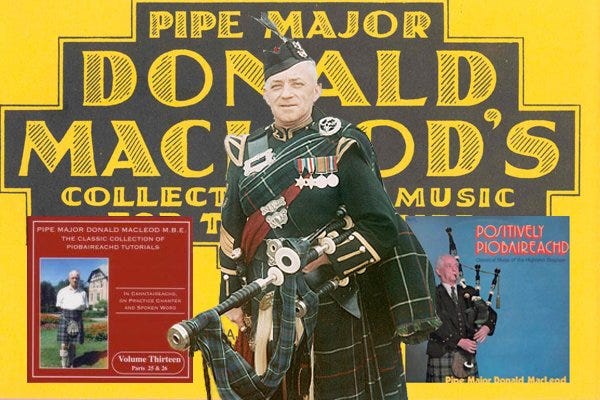 Pipe Major Donald MacLeod, M.B.E. | by Piper's Dojo | Medium