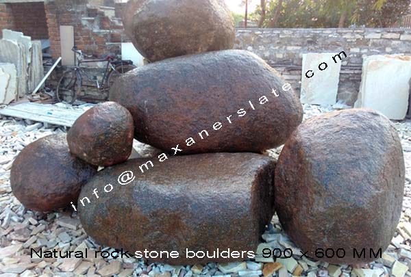 Natural rock stone boulders (wet) rough finish from Maxaner ...