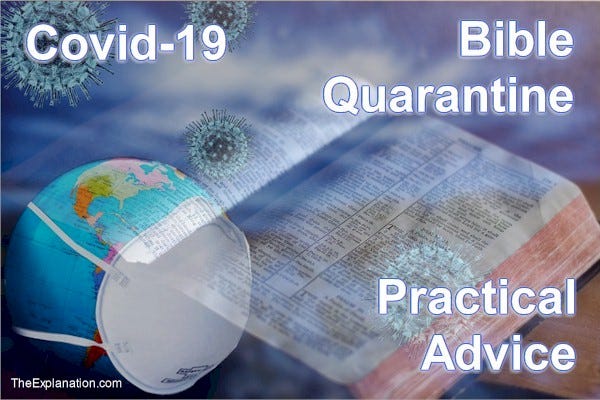 COVID-19 and Bible Quarantine — Practical Advice | by Sam Kneller | Medium
