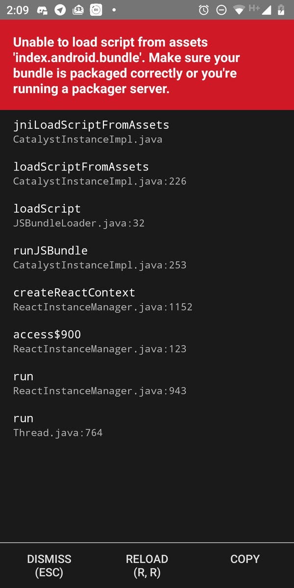 “i Upgraded To Android P And My React Native Won T Connect To My Computer To Download Index