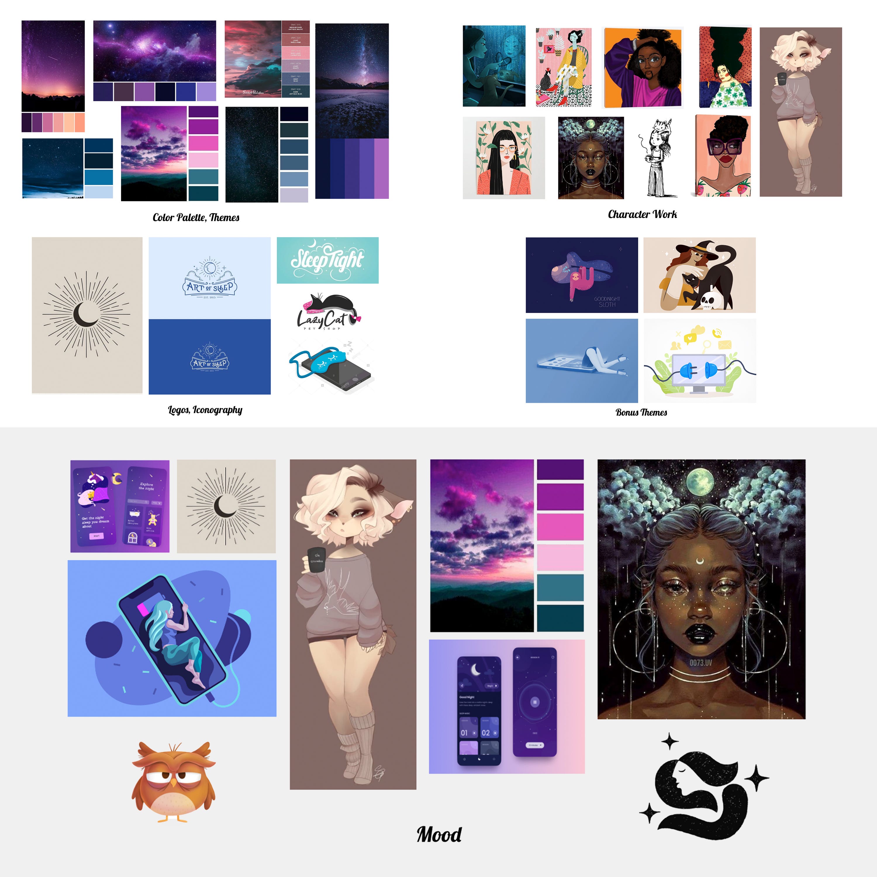 Nightfall: Mood Boards and Style Tiles | by Danielle Tang | Design for ...