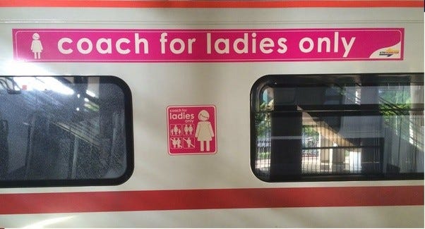 The Argument Against Women Only Train Carriages By Åsa Jansson Medium