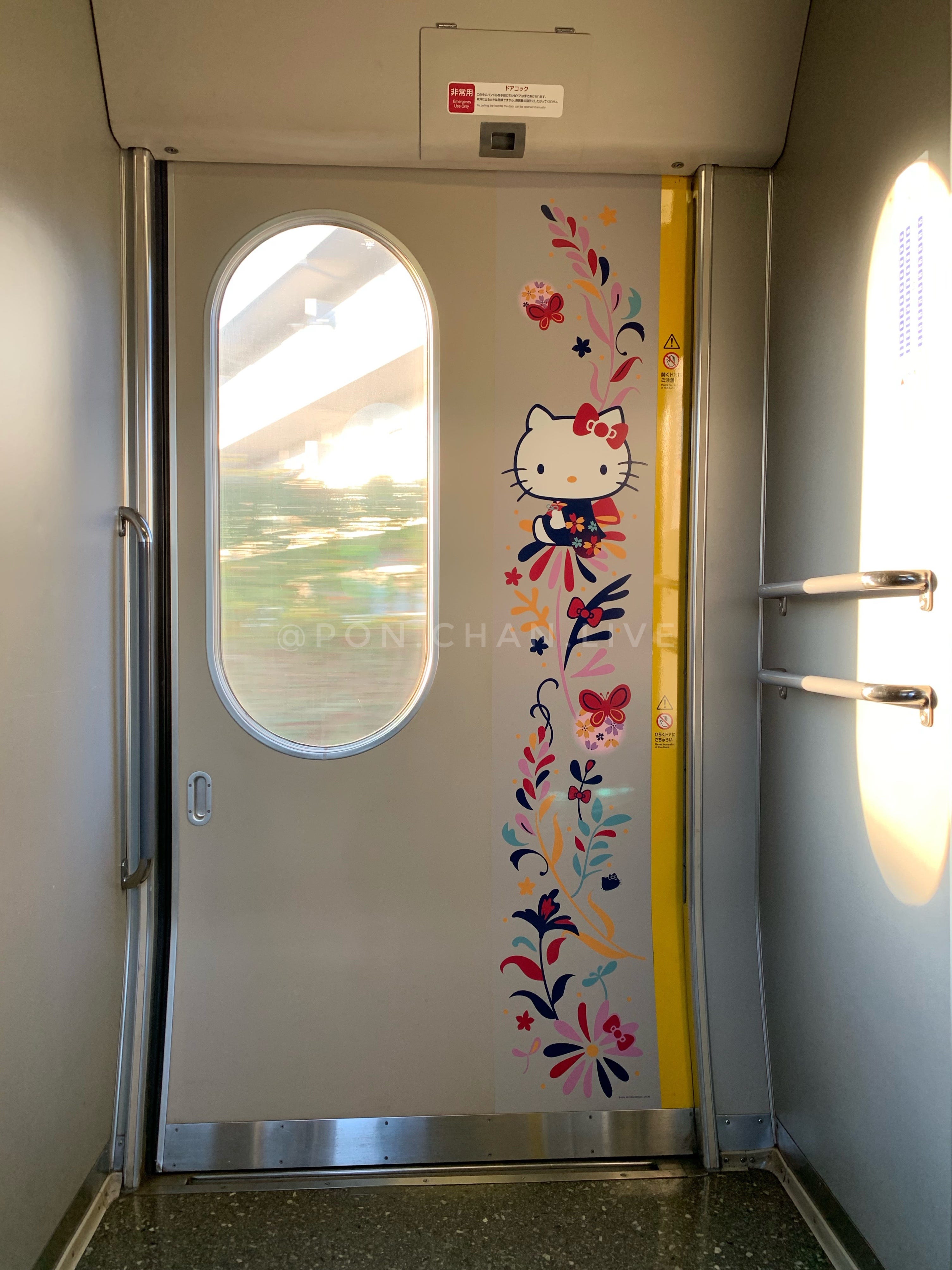 Hello Kitty on JR Limited Express Haruka | by Teerasej | Pon Chan Live ...